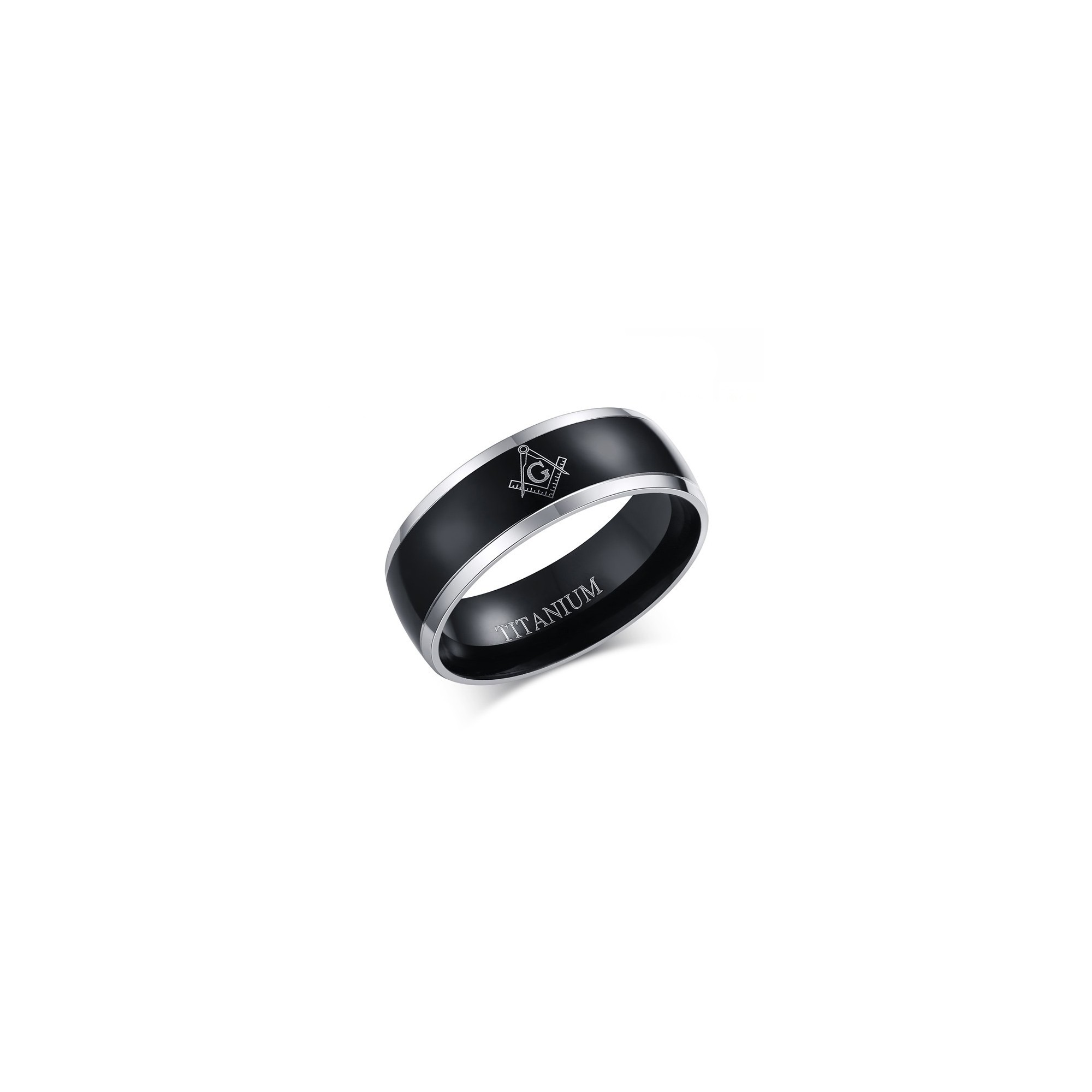 BOBIJOO Jewelry - Ring Alliance Titanium Plating, Ion Metallic Black ...