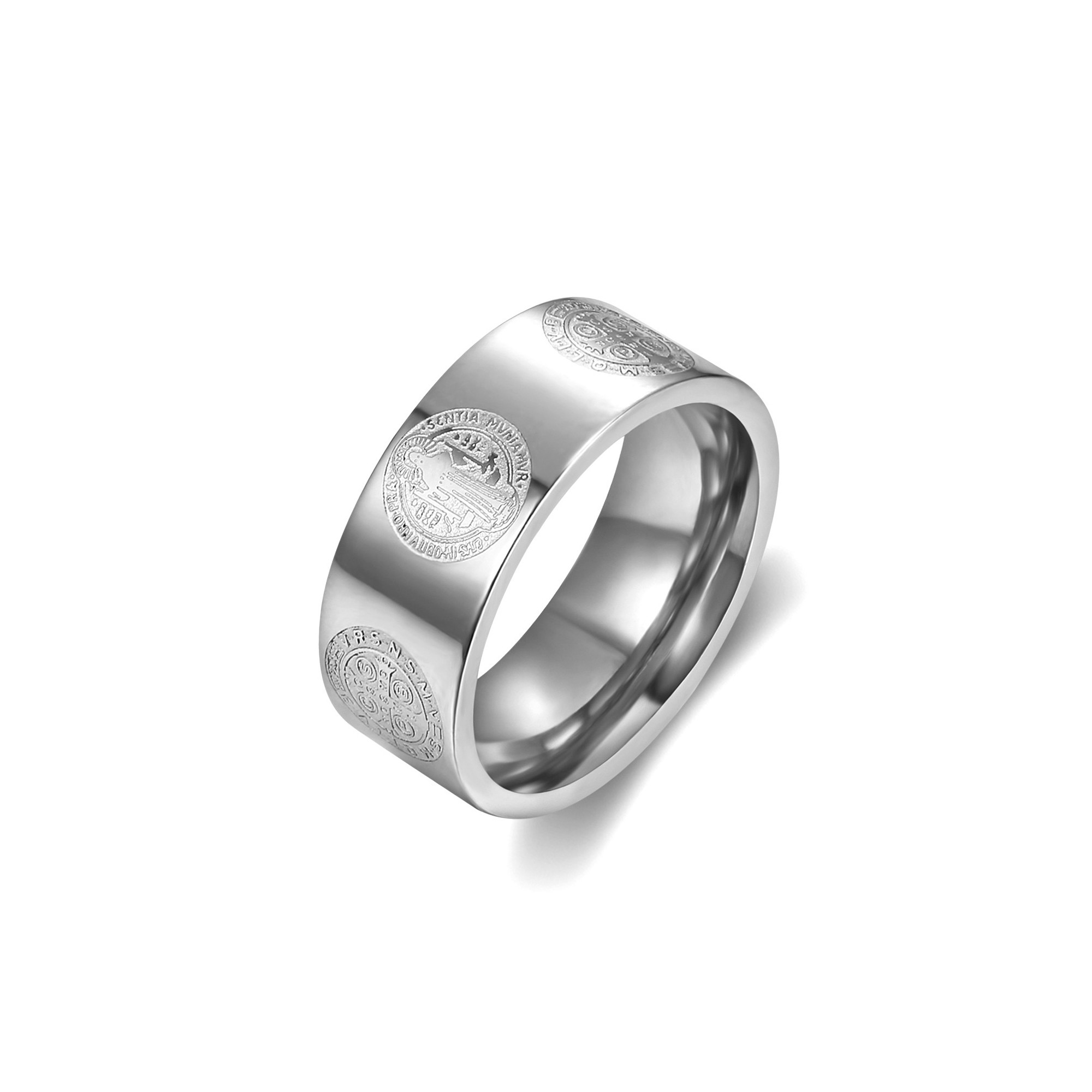 BOBIJOO Jewelry - Ring-Ring-Alliance-St. Benedikt-Schutz 8mm - 15,90