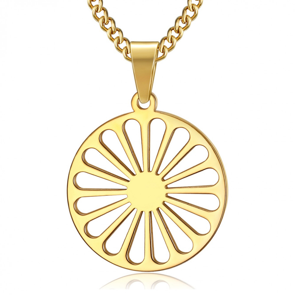 Collier Gitan : Médaille sainte Sara, Pendentif hérisson,... (2)