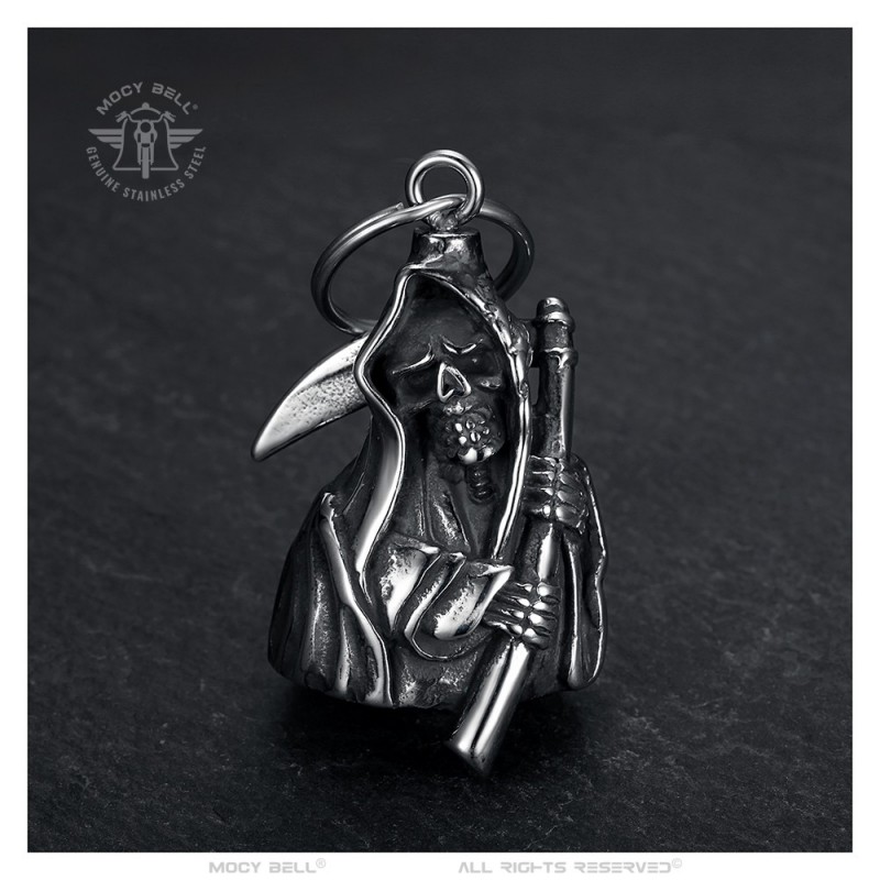 Motorcycle Bell Mocy Bell Grim Reaper Stainless Steel