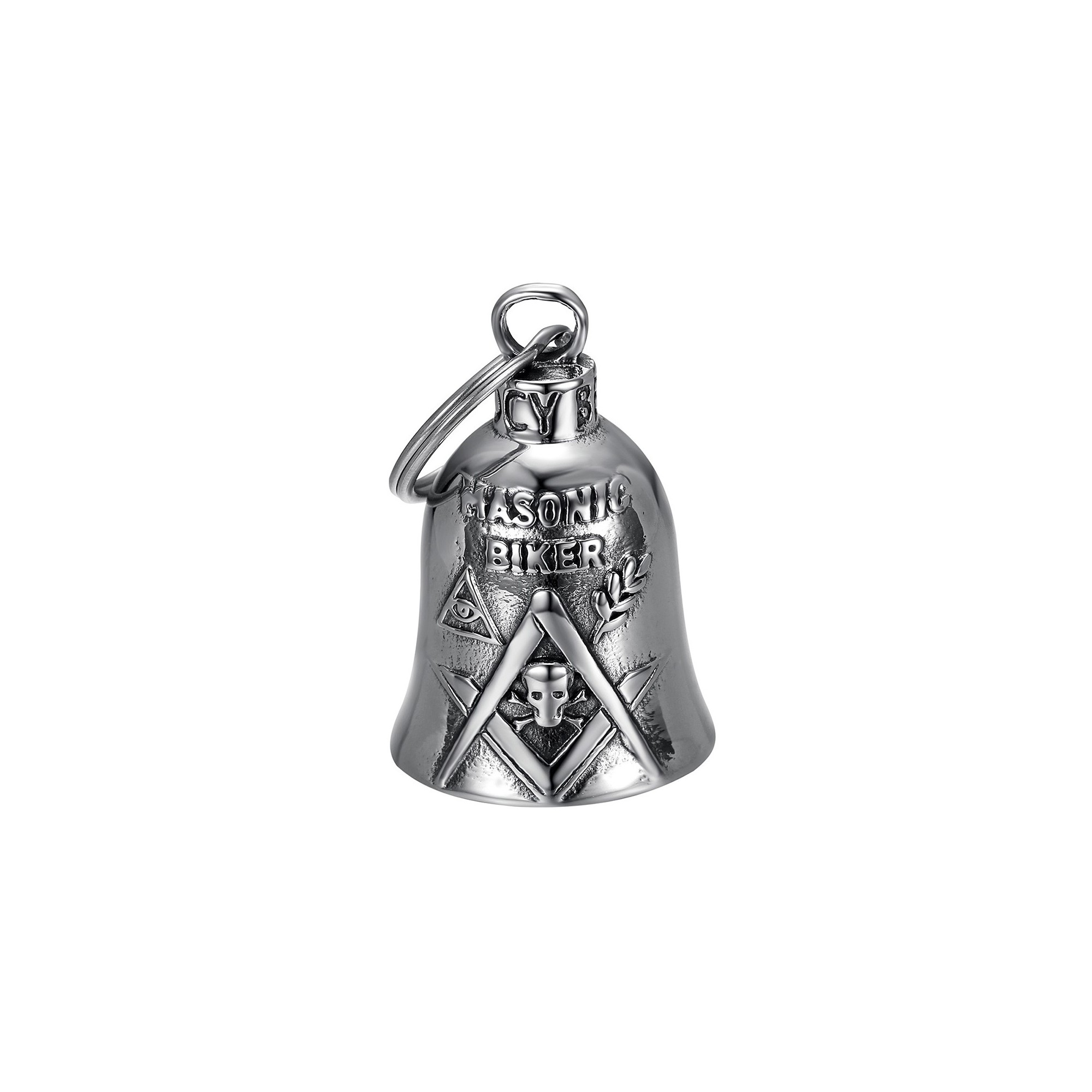 Motorcycle Bell Guardian Mocy Bell Freemason Stainless Steel