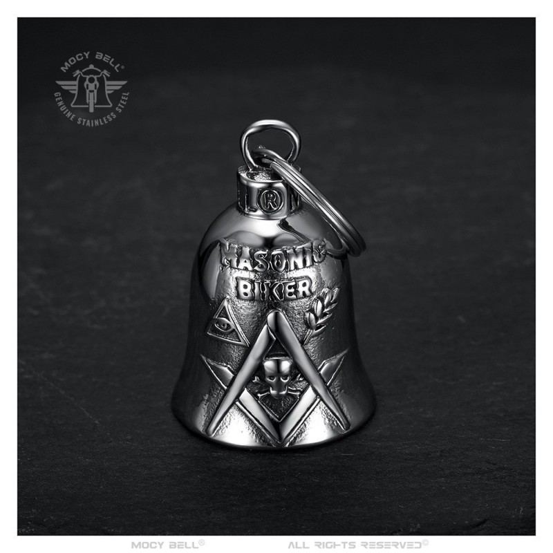 Motorcycle Bell Guardian Mocy Bell Freemason Stainless Steel