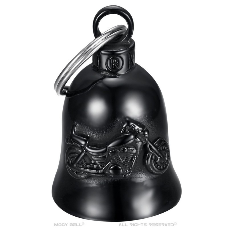 guardian bell | titanium black stainless steel motorcycle bell